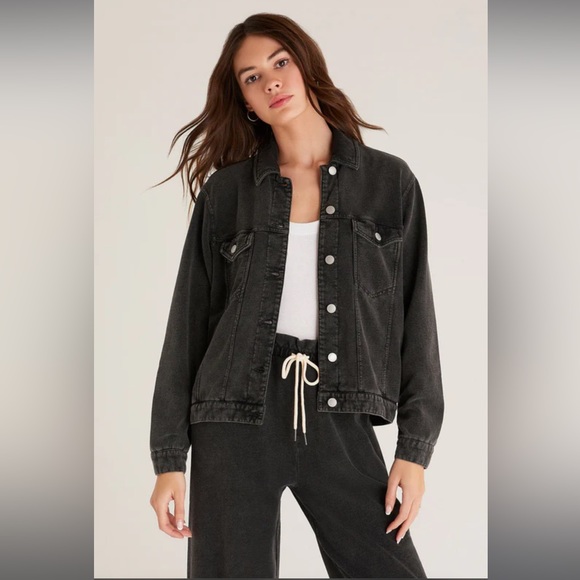 Z Supply | Jackets & Coats | Z Supply Knit Denim Jacket Sml New Vintage ...